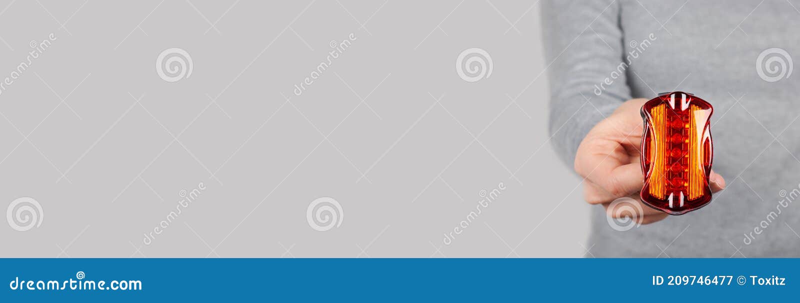 Hand with Red Stop Light on Grey Background Stock Image - Image of copy ...