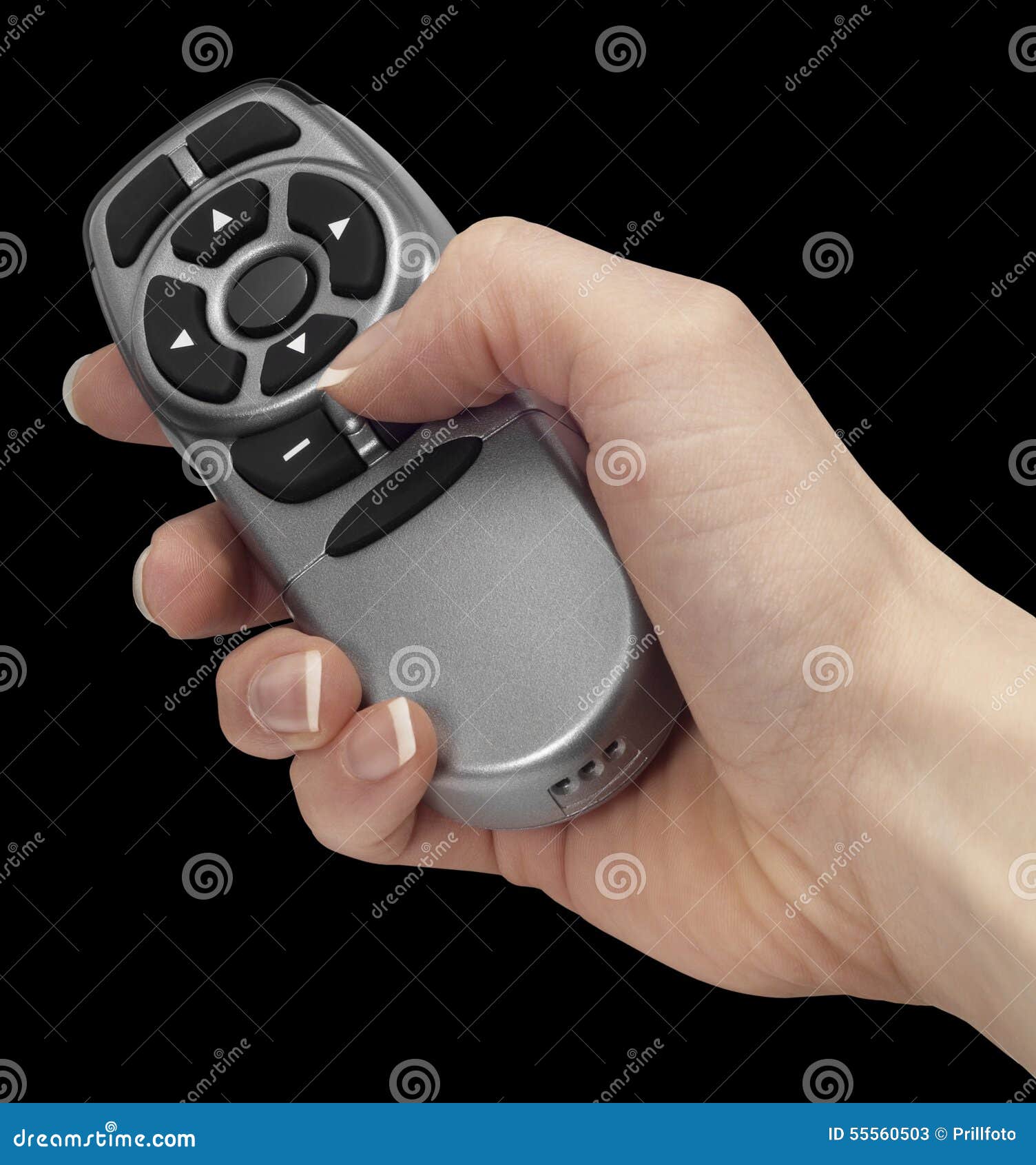 Hand and remote control stock image. Image of equipment - 55560503