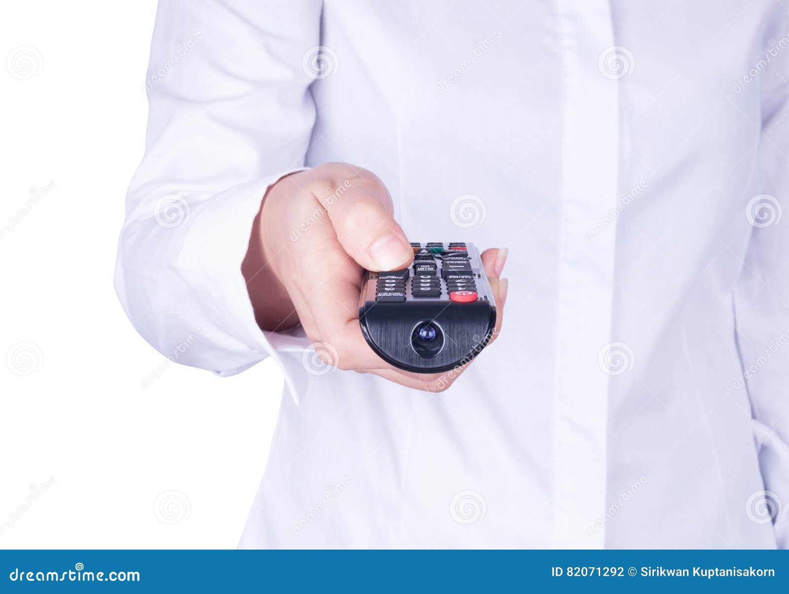 Hand with Remote Control Pointing Forward Stock Photo - Image of ...