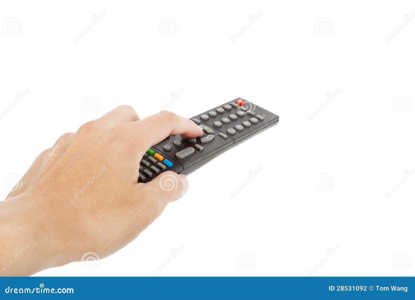 Hand with remote controler stock photo. Image of electronic - 28531092