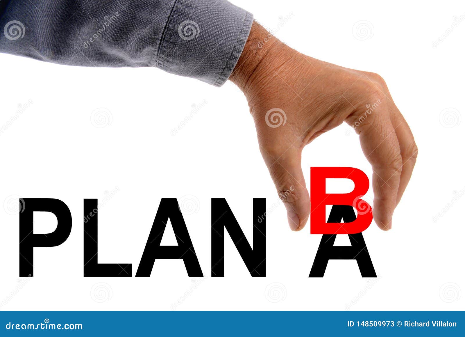 Plan a and Plan B concept stock illustration. Illustration of concept ...