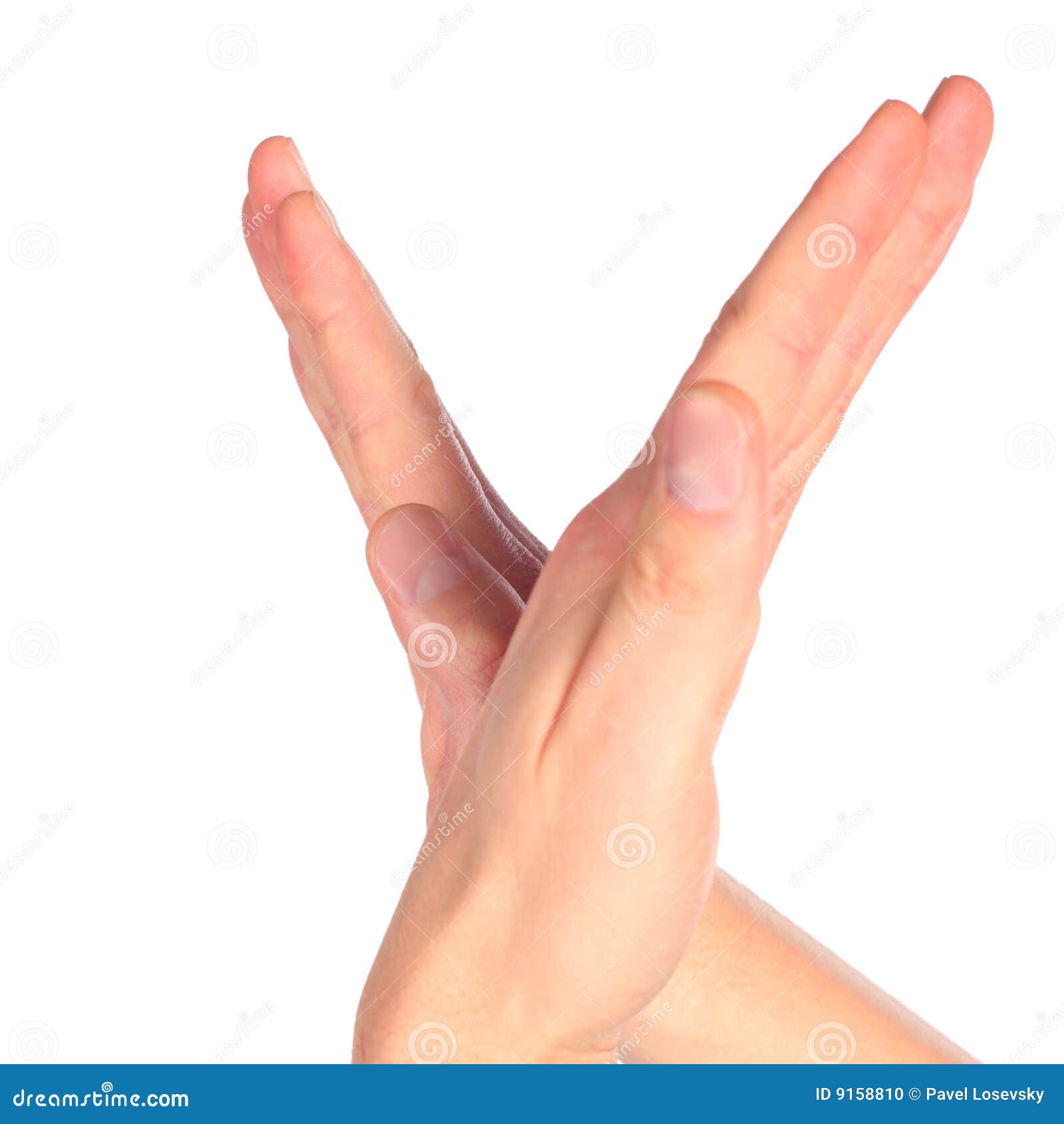 Hand represent letter V stock photo. Image of nonverbal - 9158810