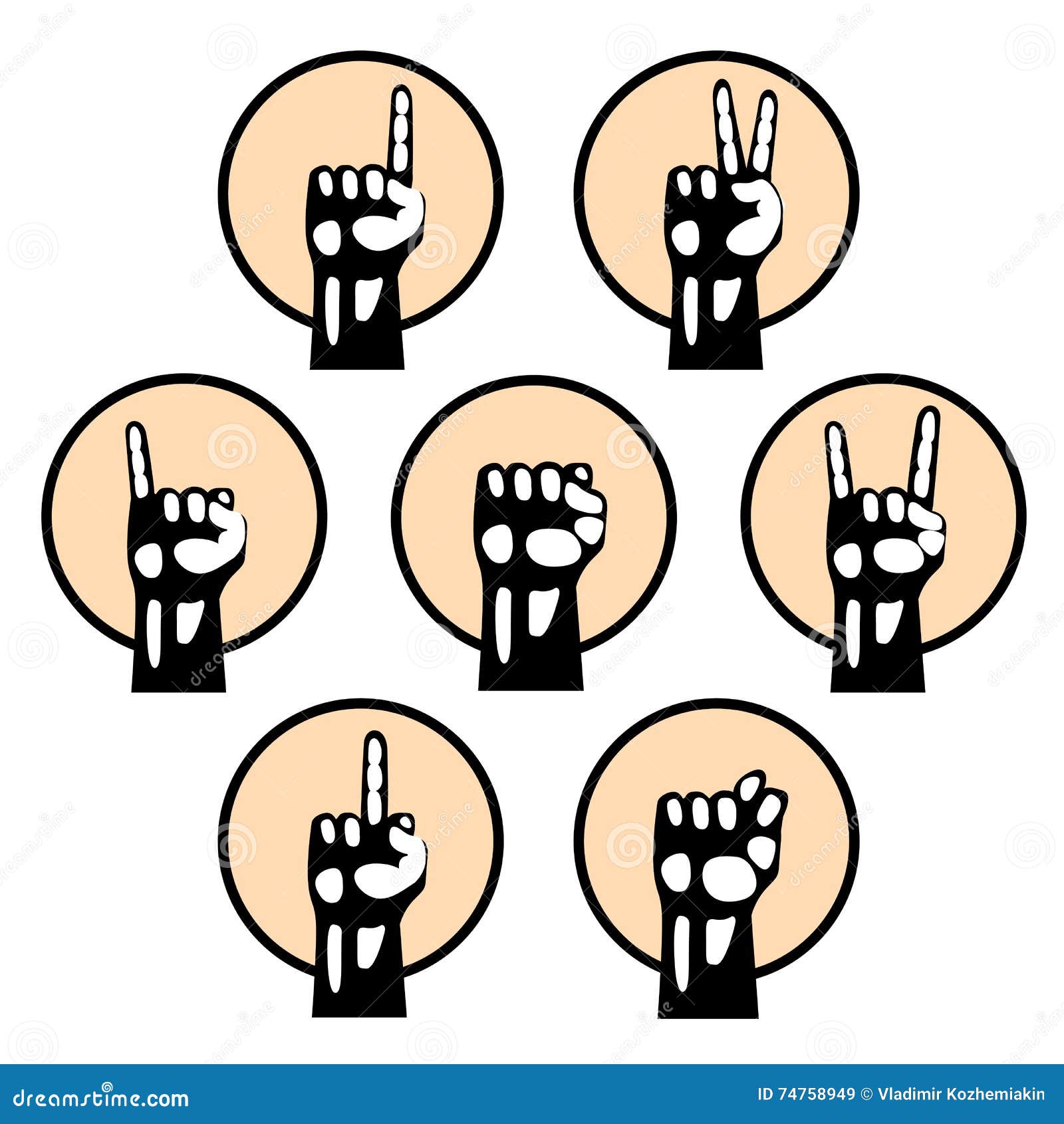 Hand retro styled design stock vector. Illustration of retro - 74758949