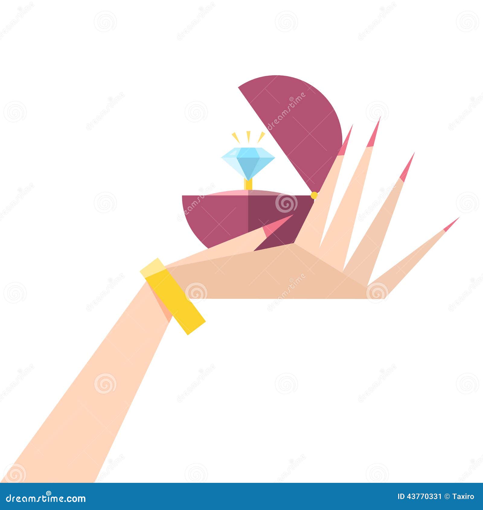Hand Holding Ring Stock Illustrations – 2,172 Hand Holding Ring Stock ...