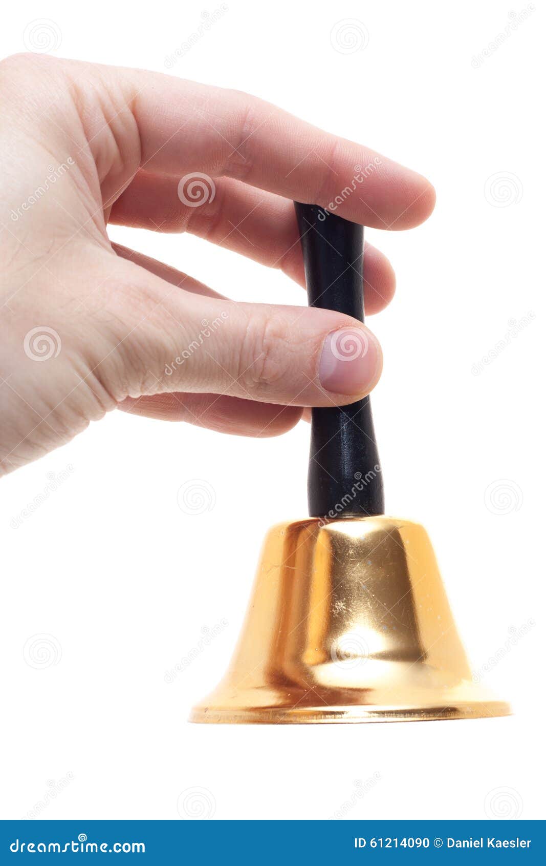 Hand ringing the bell stock photo. Image of white, hand - 61214090