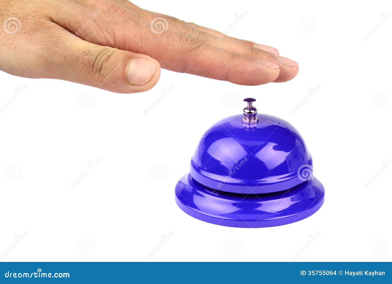 Boy Ringing In Blue Bell At Sunset In The Park Royalty-Free Stock Photo ...