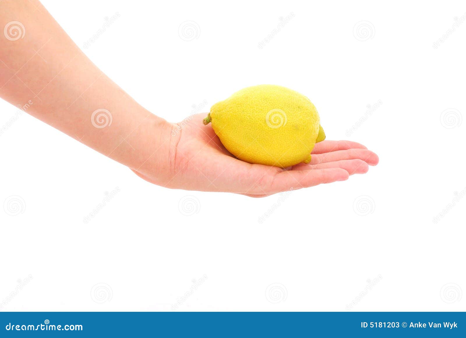 Hand with ripe lemon stock image. Image of person, freshness - 5181203