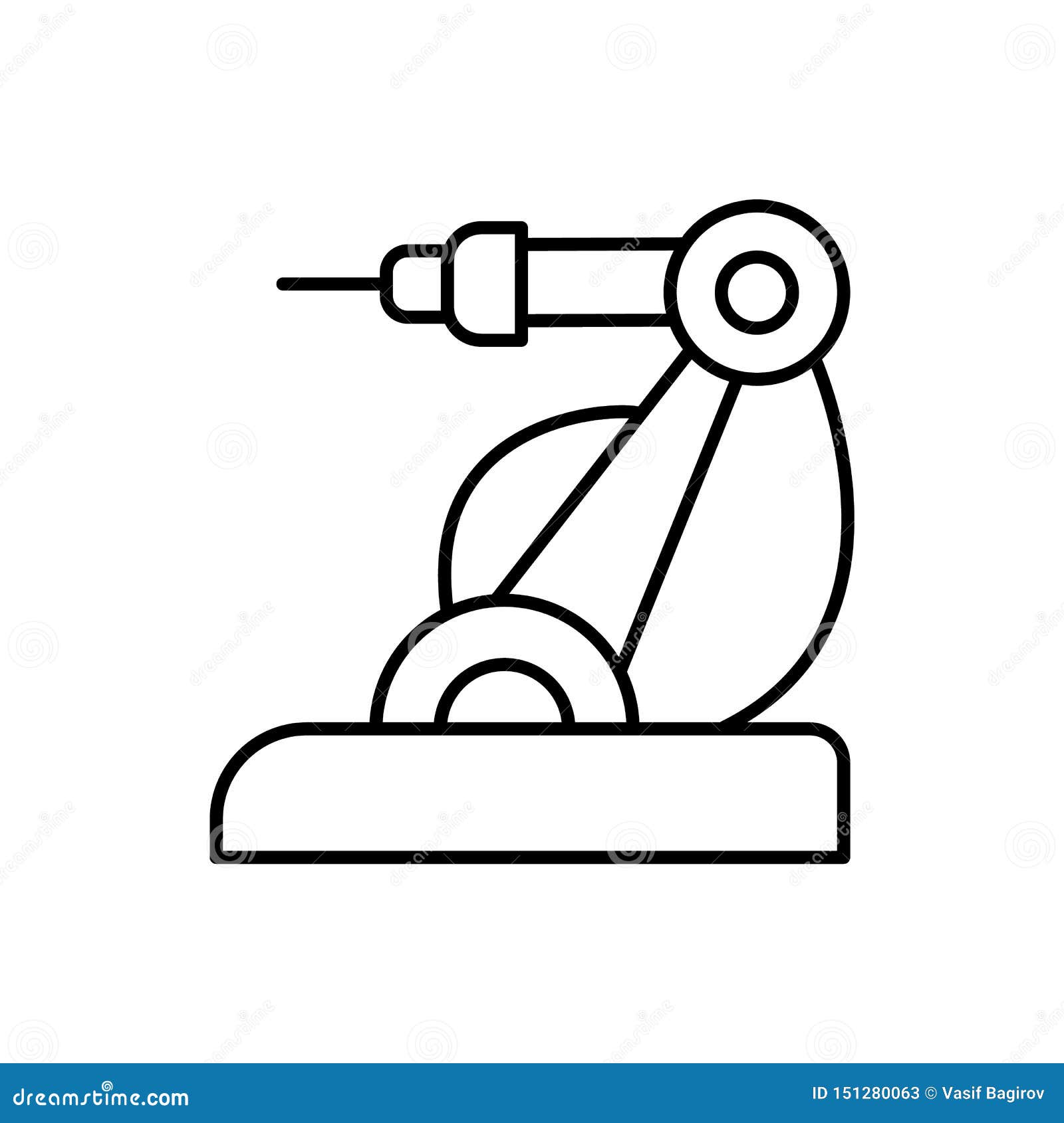 Hand, Robotic, Arm, Laser Icon - Vector. Artificial Intelligence Stock ...