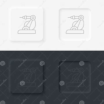 Hand, Robotic, Arm, Laser Icon - Vector. Artificial Intelligence ...