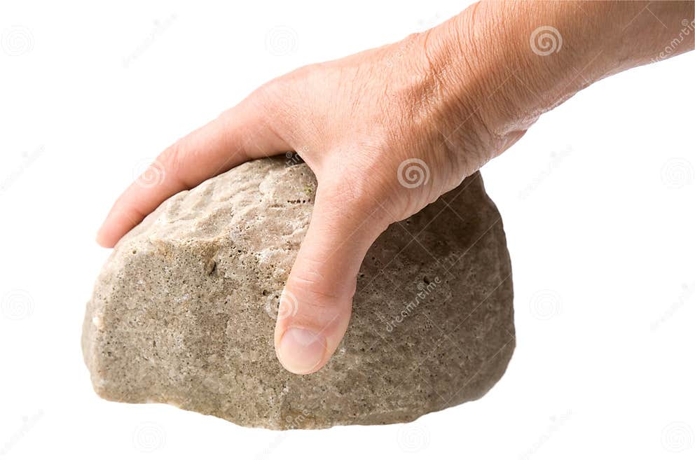 Hand with rock stock image. Image of rocky, pebble, nature - 11464373
