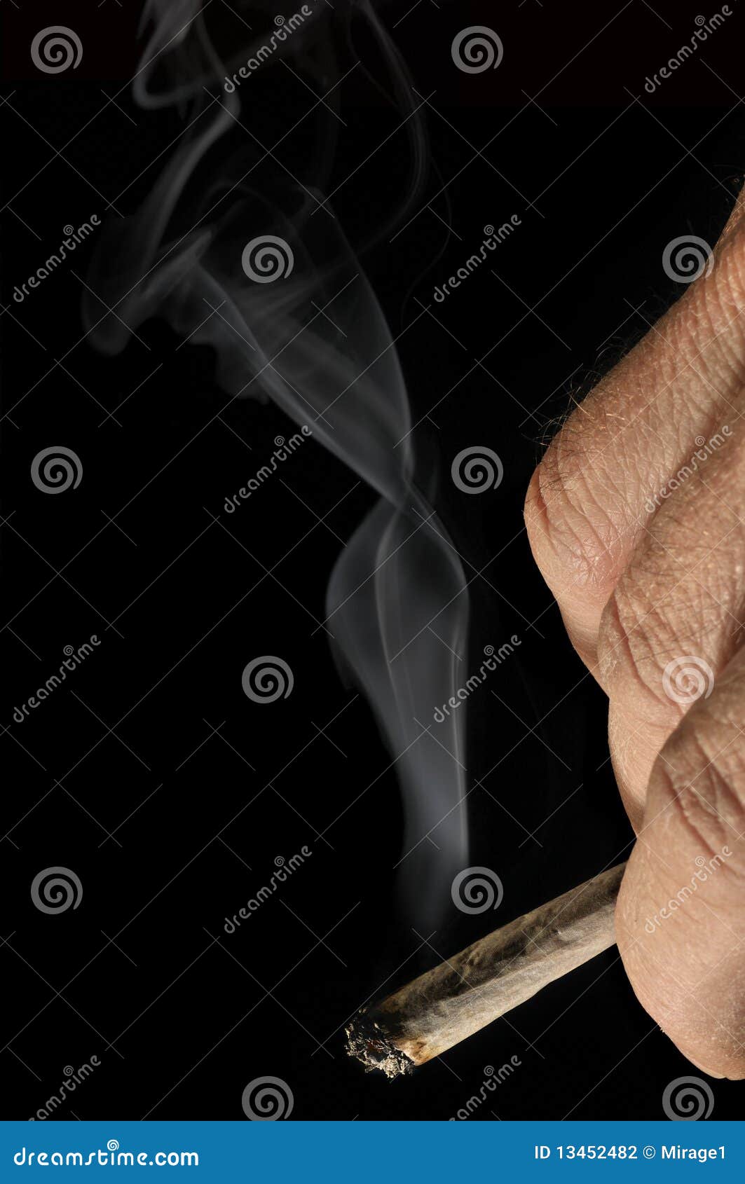 Hand-rolled Cigarette stock photo. Image of tobacco, habit - 13452482