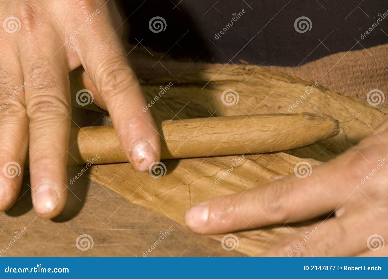 Hand rolled cigars stock image. Image of making, dominican - 2147877