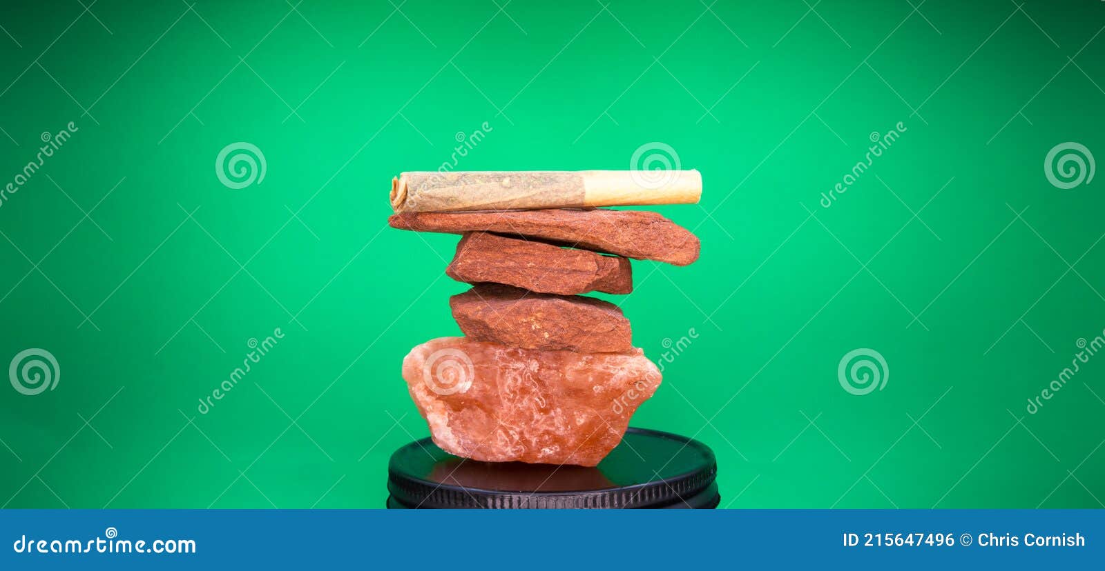 Marijuana Joint on a Stack of Serenity Stones Stock Photo - Image of ...
