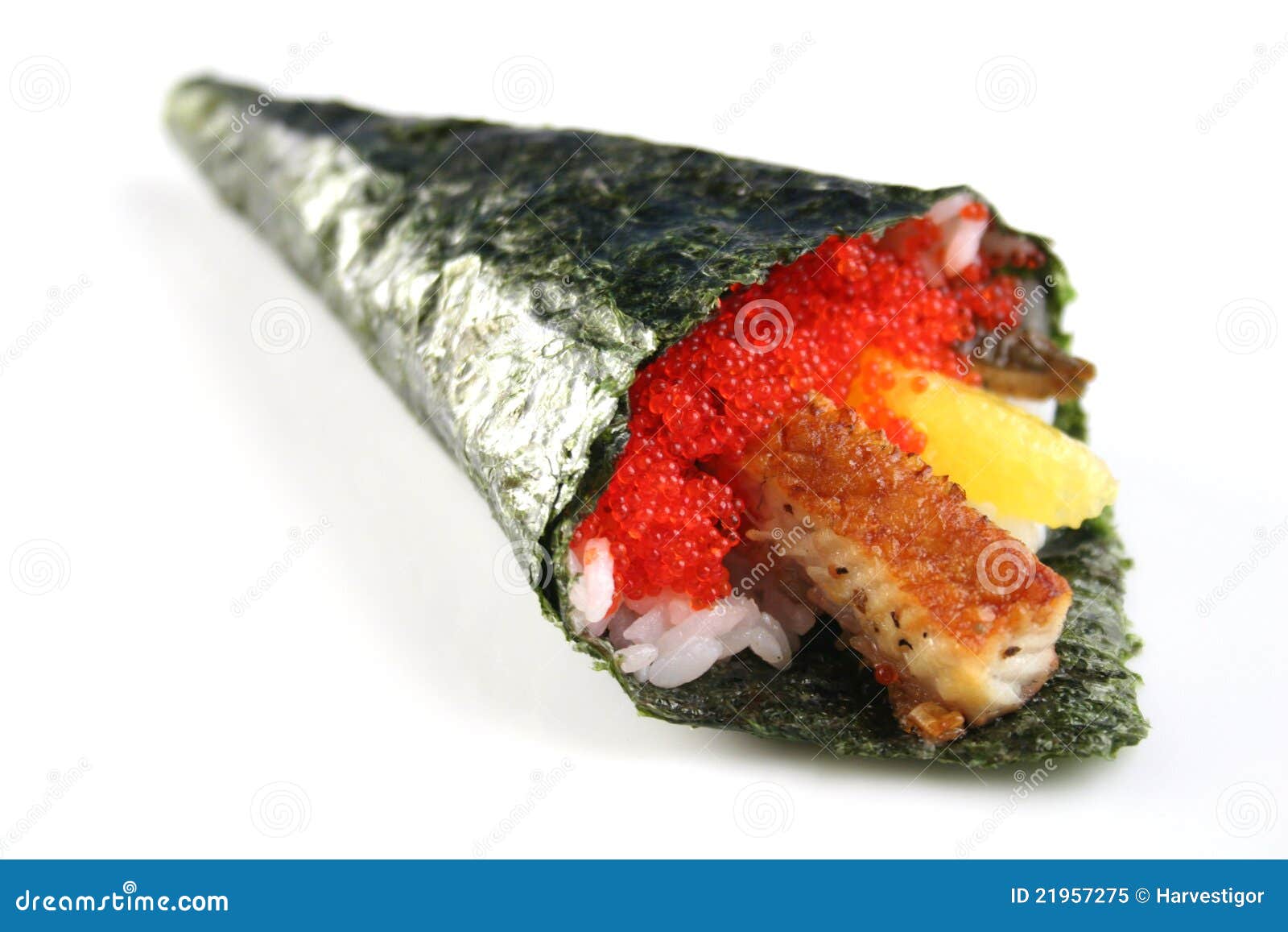 Hand rolled temaki stock image. Image of tasty, cook - 21957275
