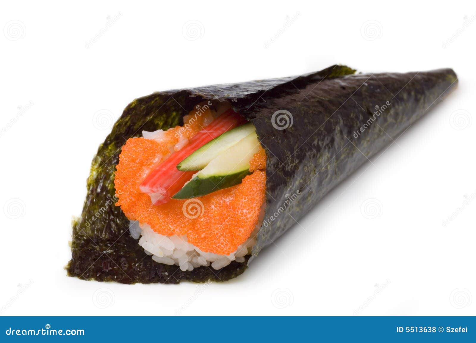 Hand rolled temaki stock photo. Image of eating, healthful - 5513638