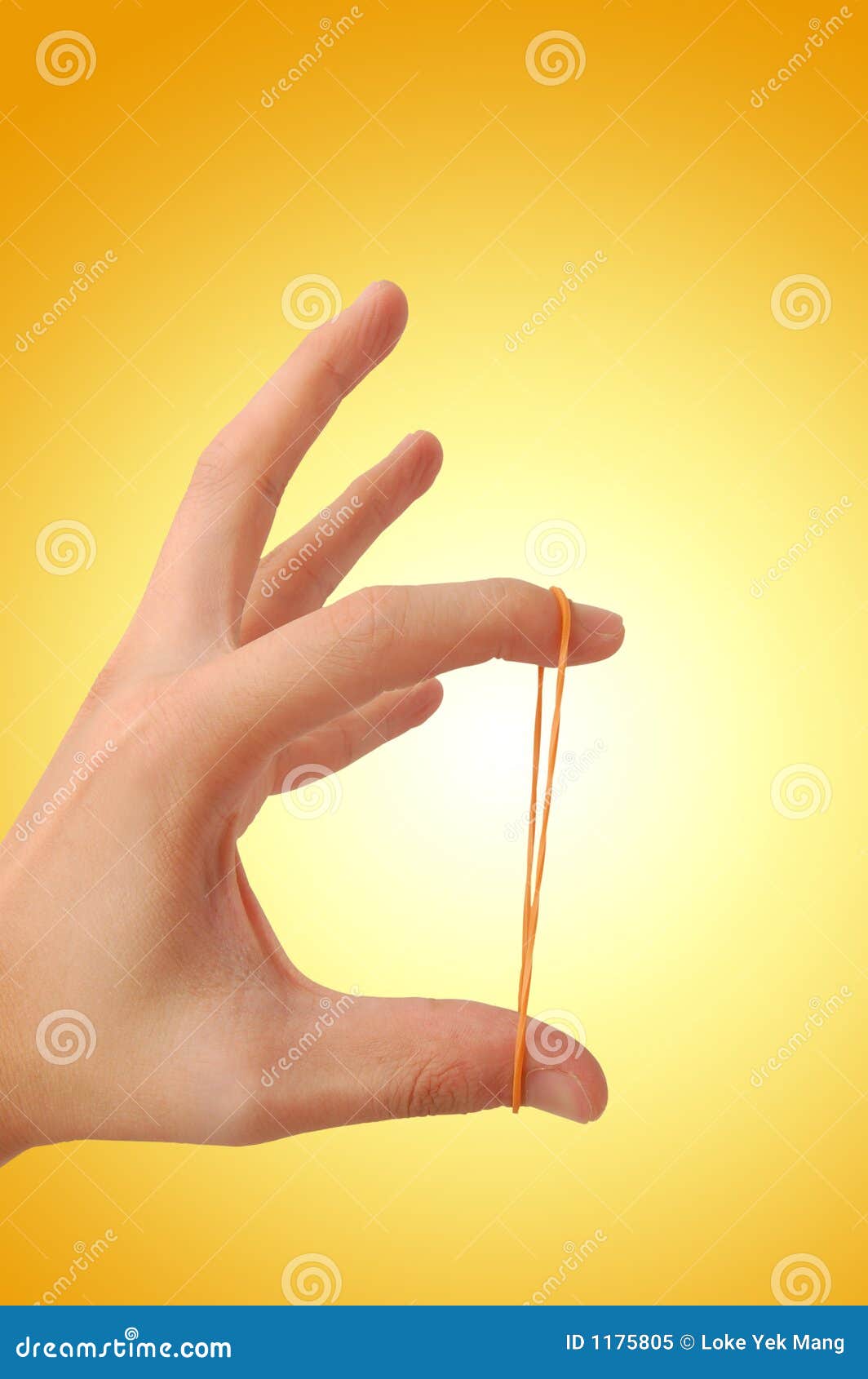 Hand In Rubber Glove Holds Dishwashing Liquid On Yellow Background ...