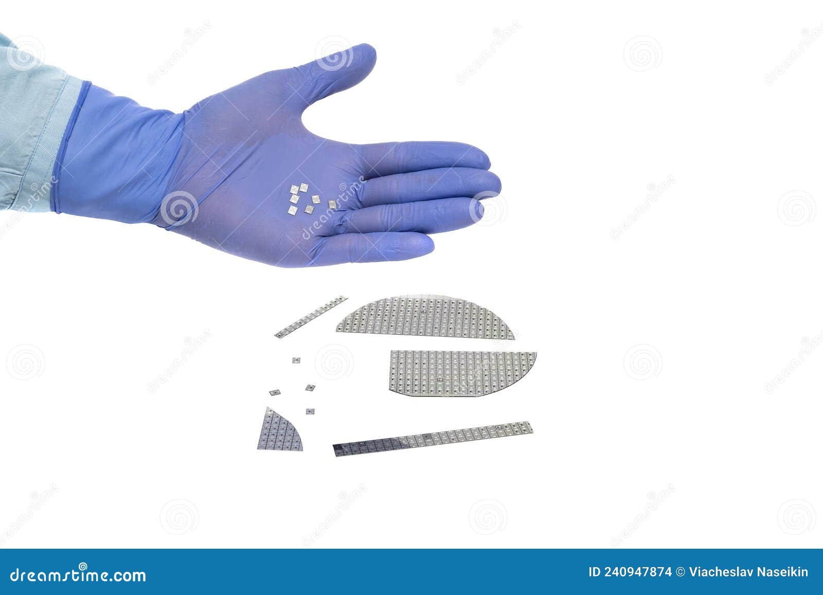 Semiconductor Silicon Wafer In Wafer Carrier Tray Royalty-Free Stock ...