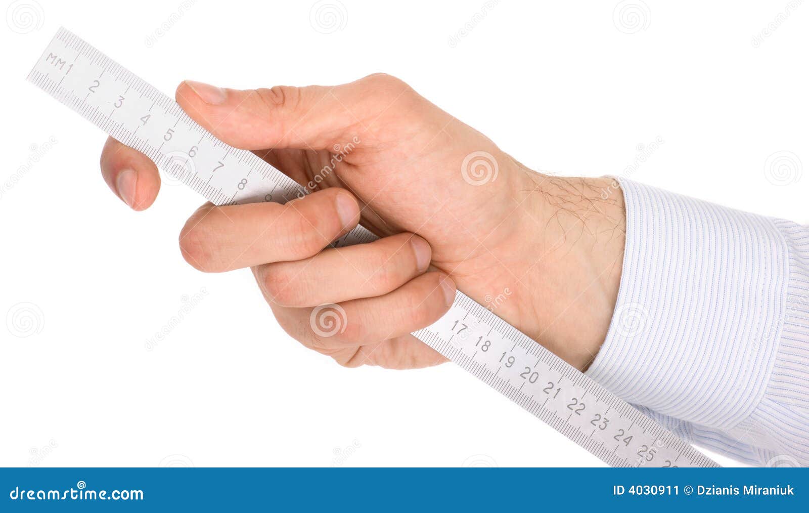 Hand with a ruler stock image. Image of text, improvement - 4030911