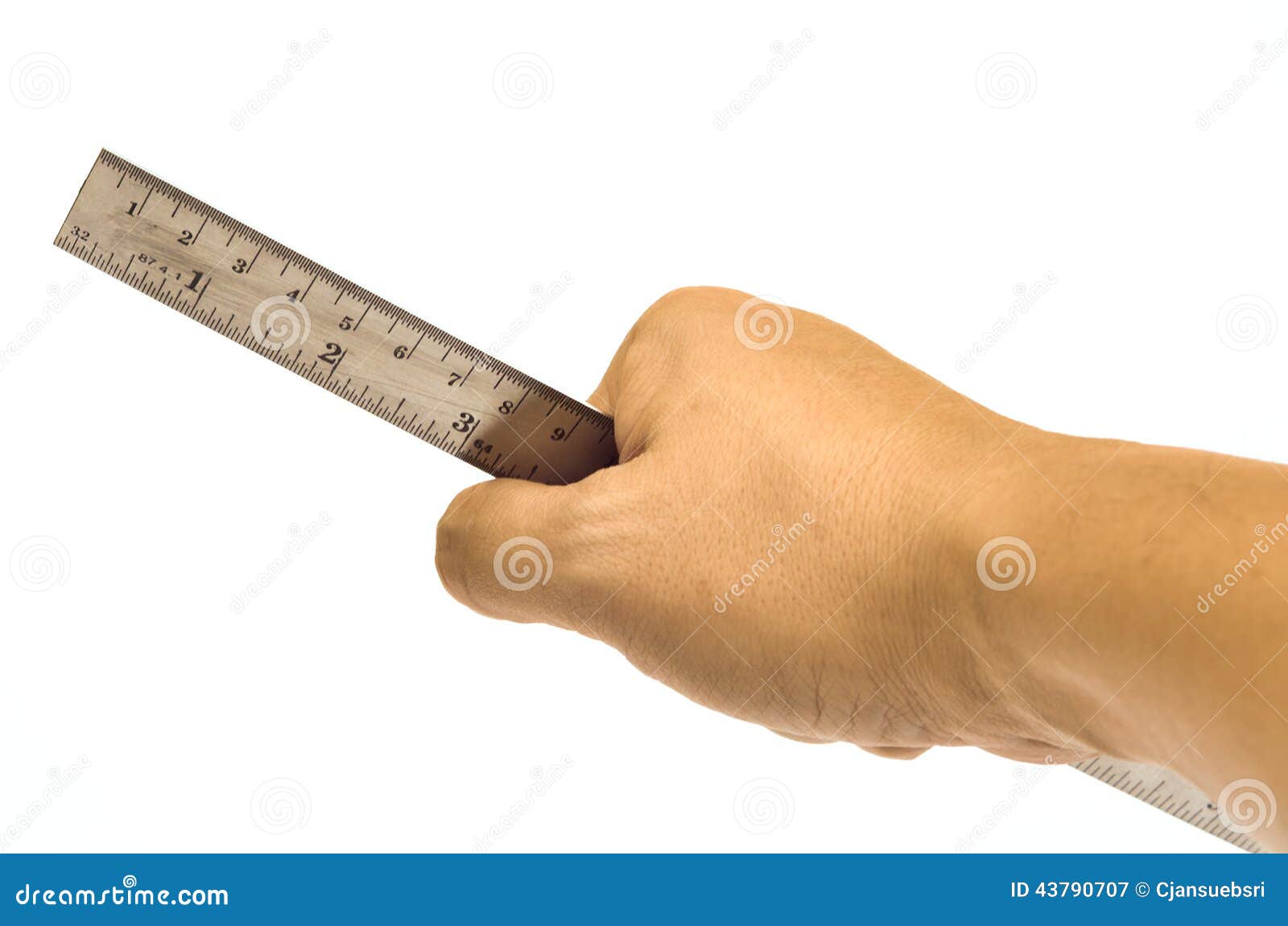 Hand with ruler stock image. Image of board, cork, background - 43790707