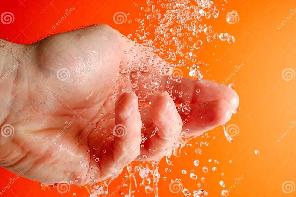 Hand and running water stock image. Image of flowing, hygienic - 2159529
