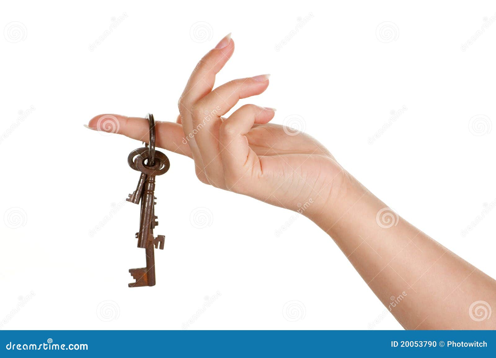 Hand with rusty keys stock photo. Image of hands, sale - 20053790
