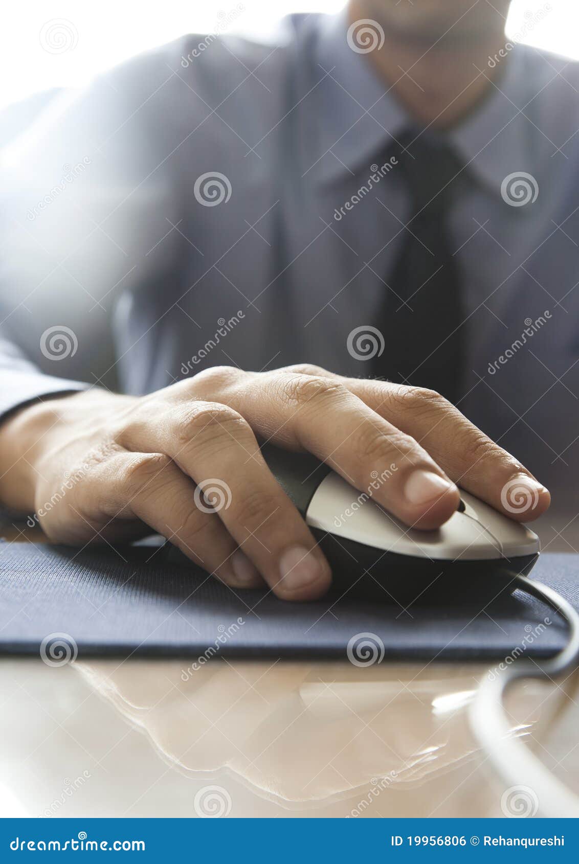 Hand s on computer mouse stock photo. Image of punching - 19956806