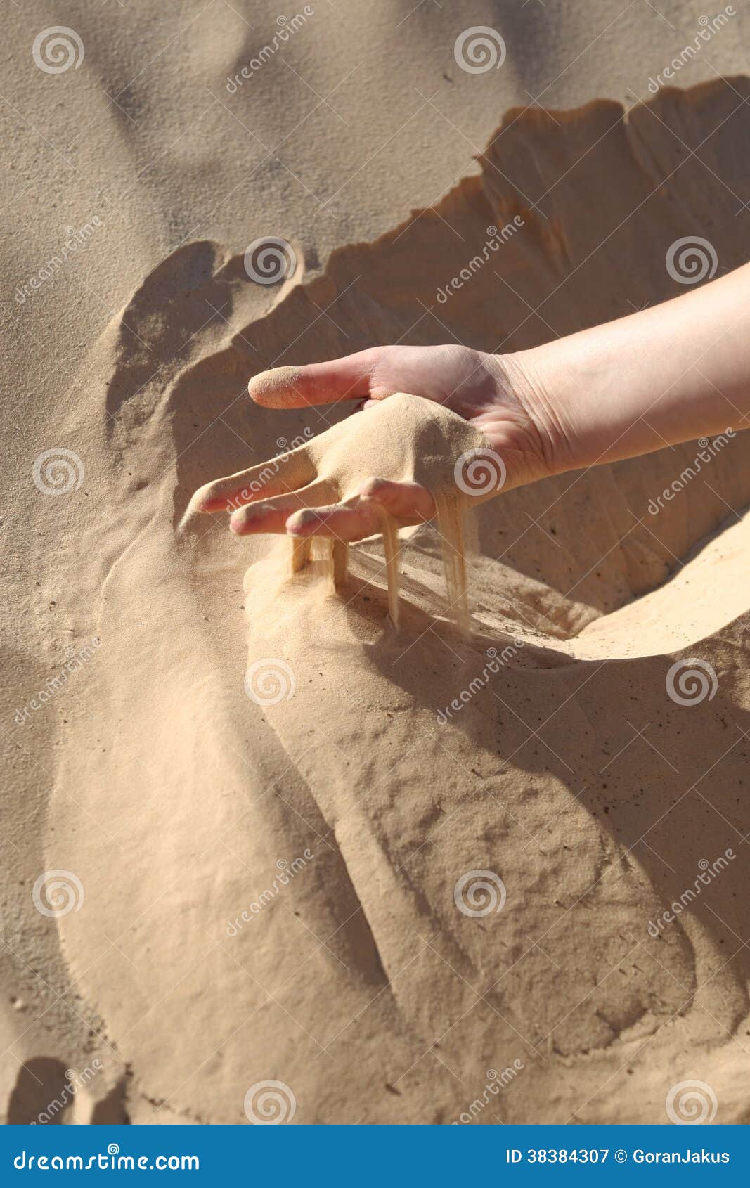 Hand in Sahara sand stock image. Image of fingers, gently - 38384307