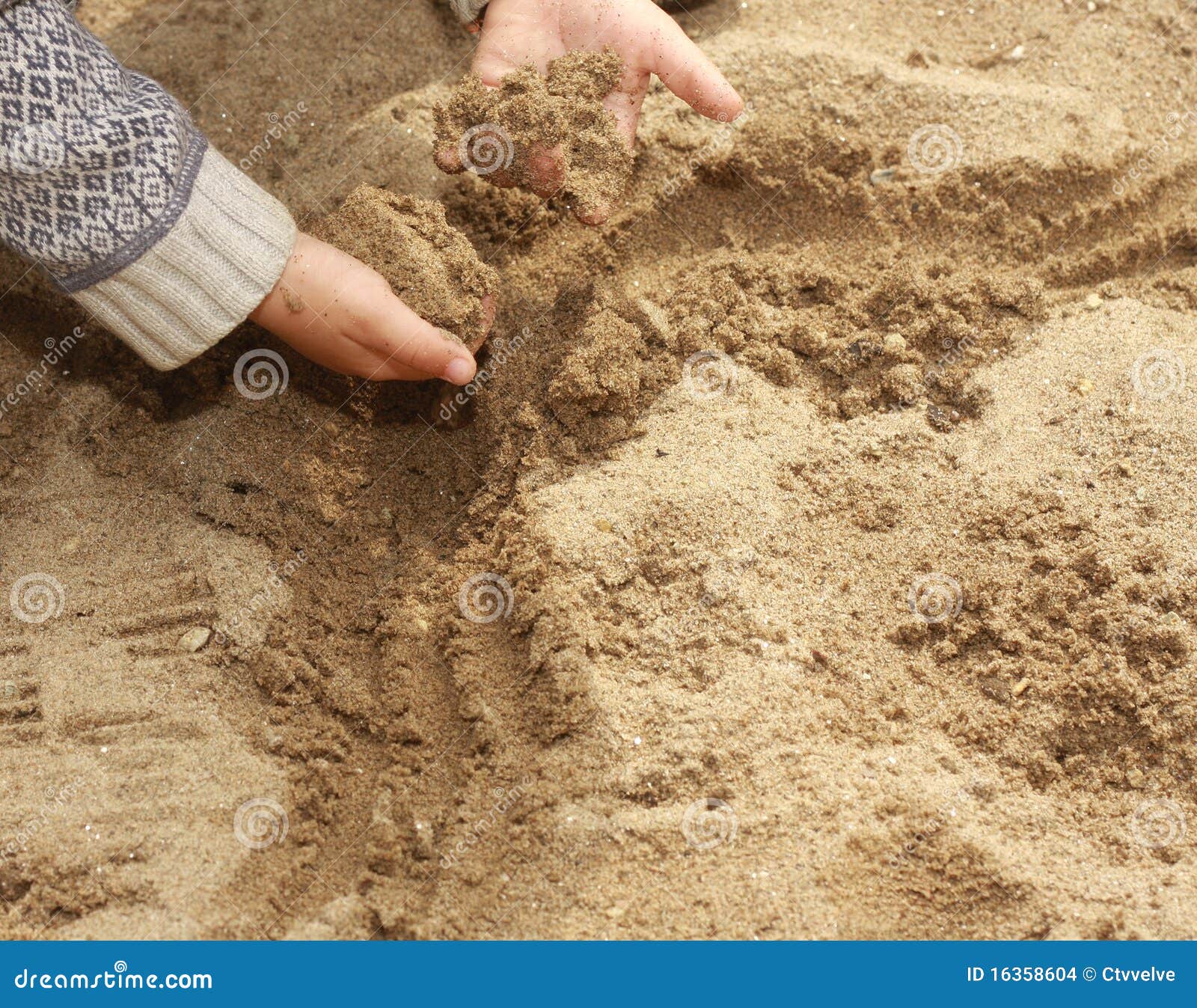 Hand from sand stock photo. Image of finger, child, outdoor - 16358604