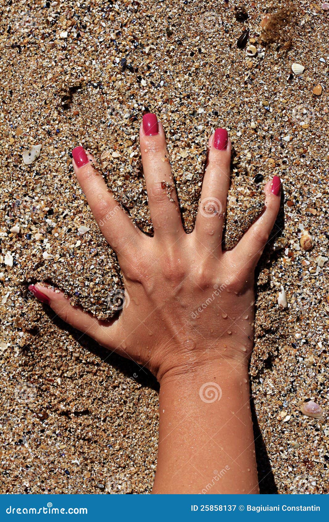 Hand in the Sand stock image. Image of finger, desert - 25858137