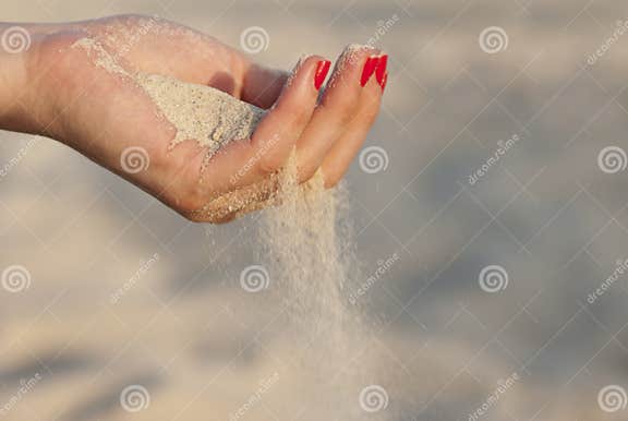 Hand with sand stock photo. Image of beach, destinations - 27173722