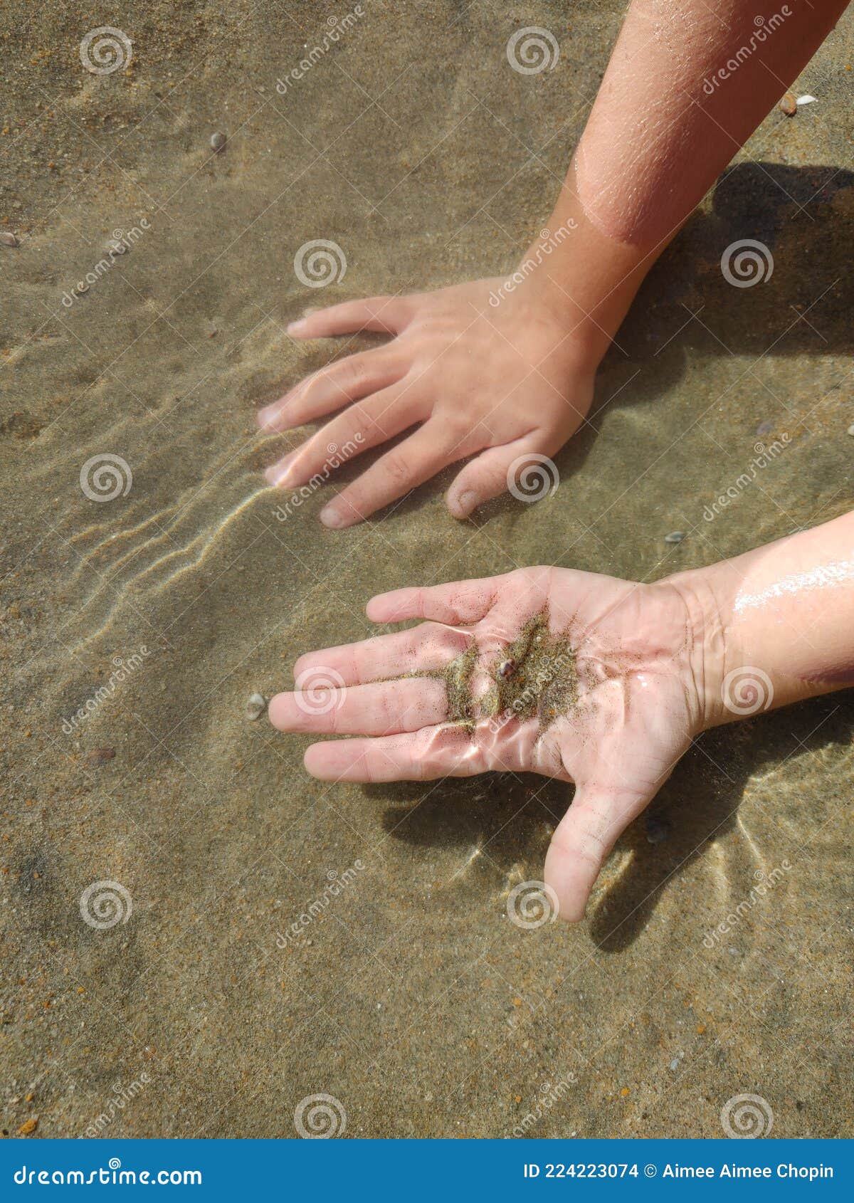 Hand with sand stock photo. Image of floor, hand, nail - 224223074