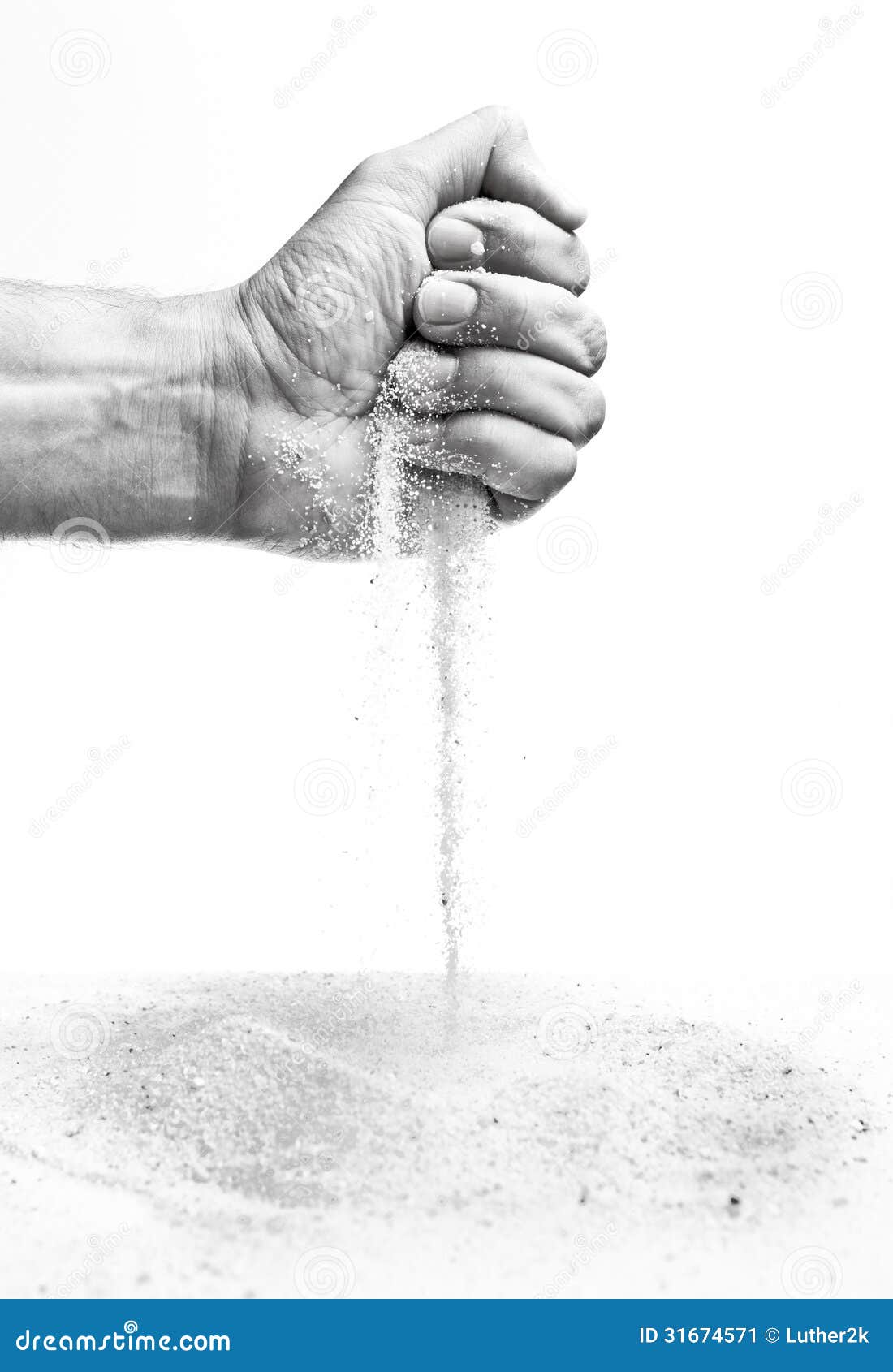 Hand with sand stock image. Image of fist, finger, attention - 31674571