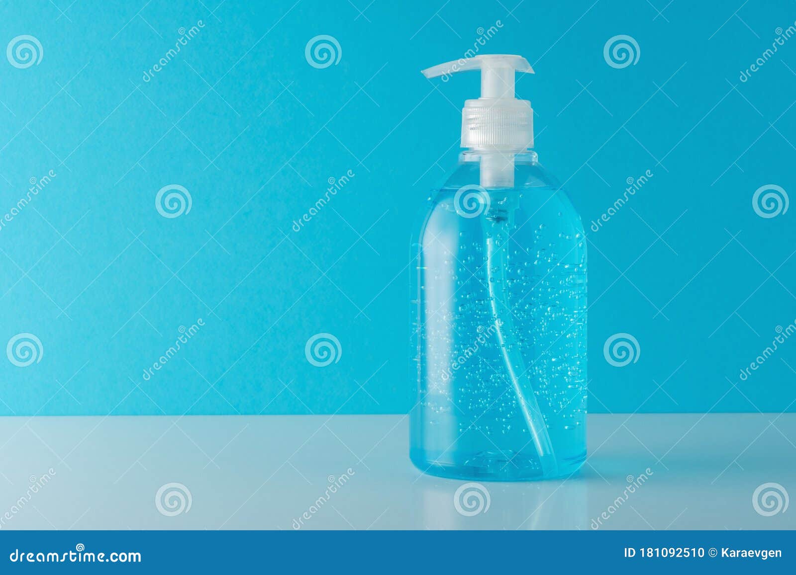 Hand Sanitizer in a Bottle on a Bright Background. Coronavirus ...