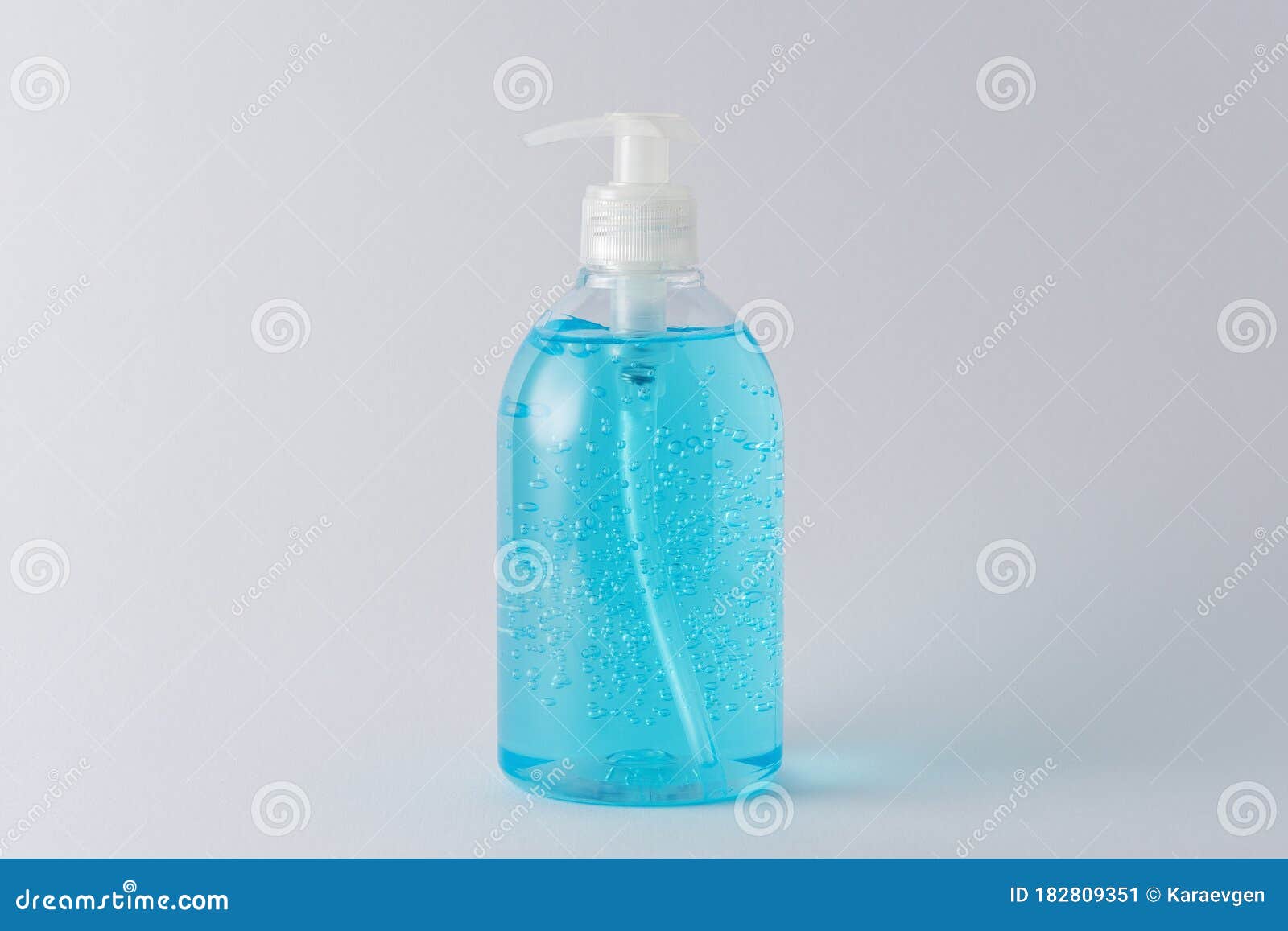 Hand Sanitizer in a Bottle on a Bright Background. Coronavirus ...