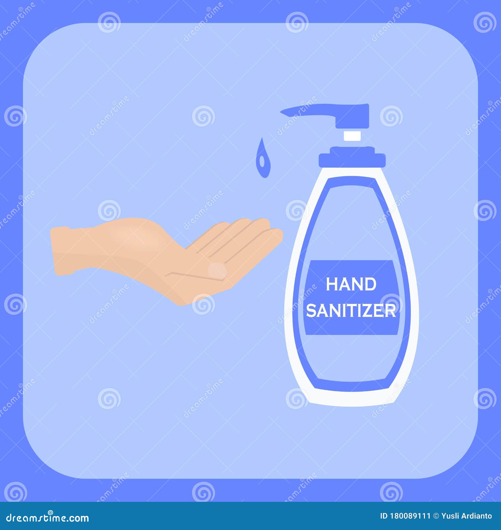 Hand Sanitizer Bottle,Hand Washing Illustrations or Sign Vector Stock ...