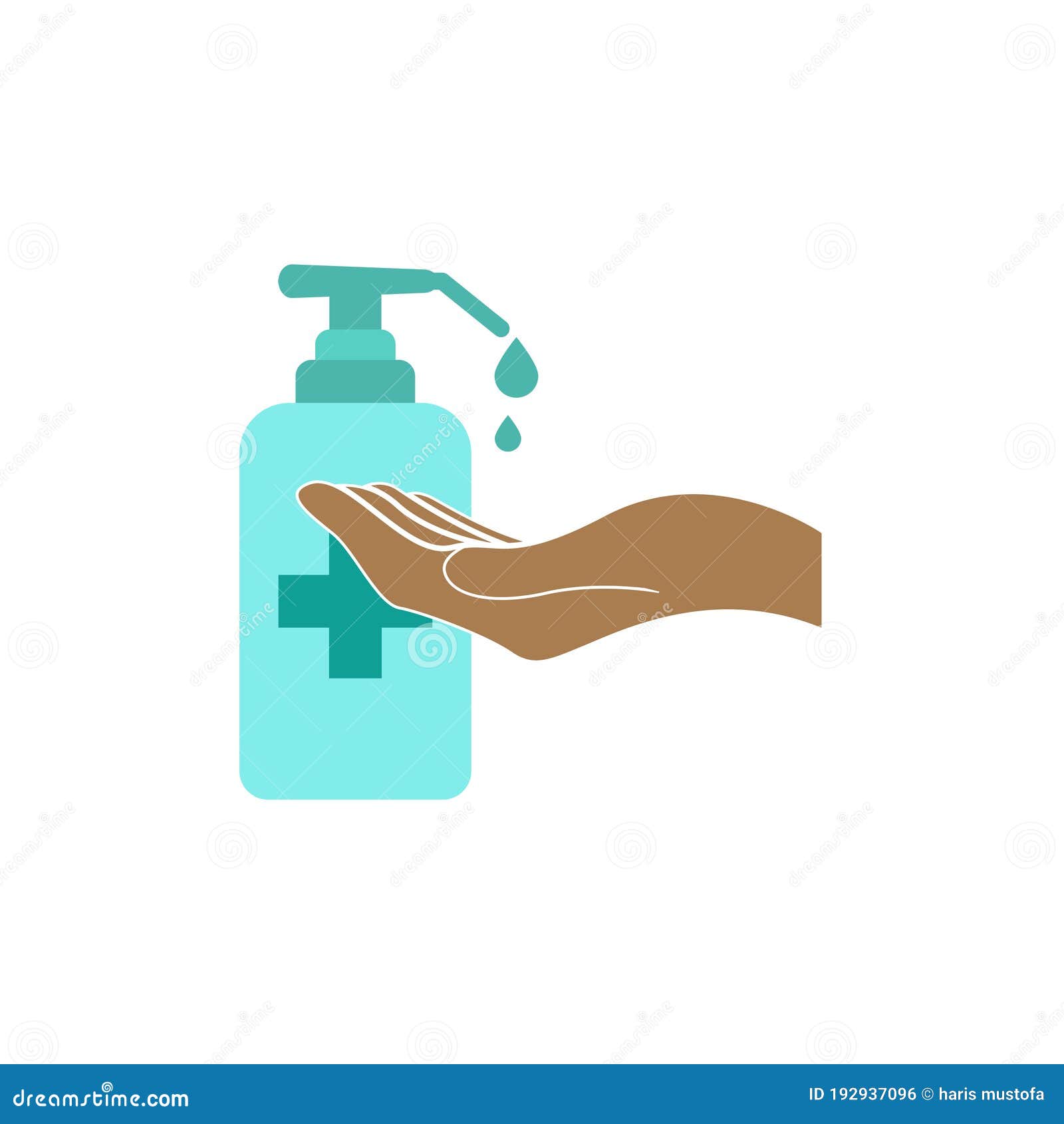 Hand Sanitizer Icon Design Template Vector Isolated Stock Vector ...