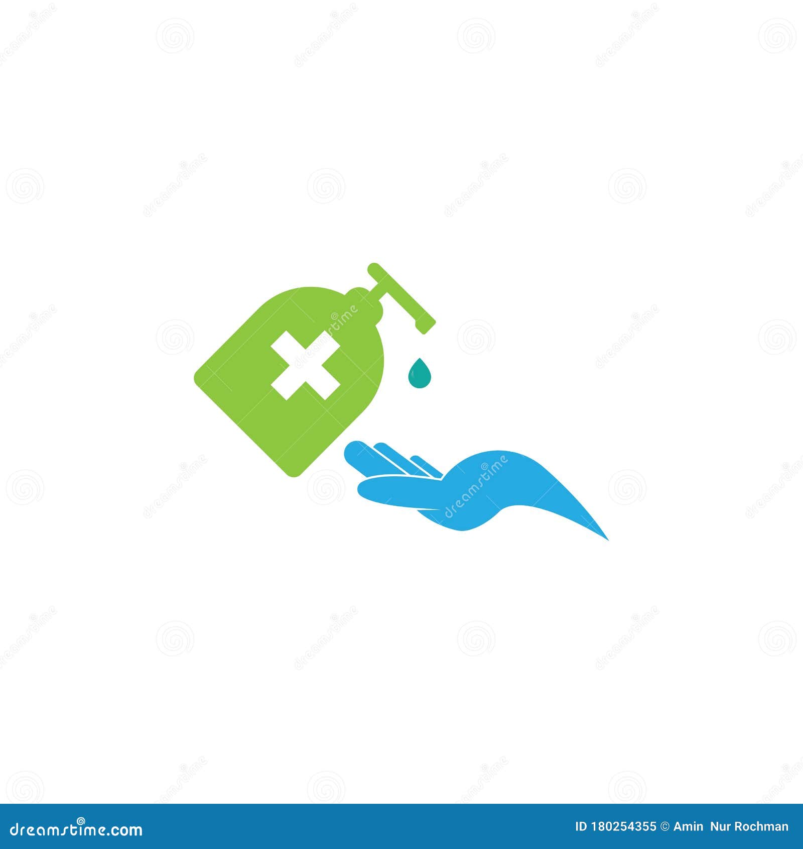 Hand sanitizer logo vector stock illustration. Illustration of graphic ...