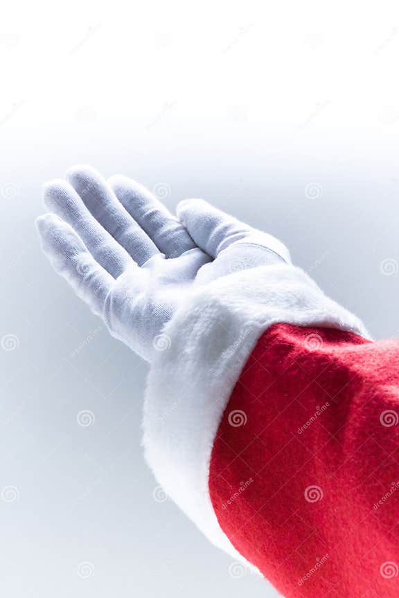Hand of Santa Claus stock image. Image of palm, claus - 10127983