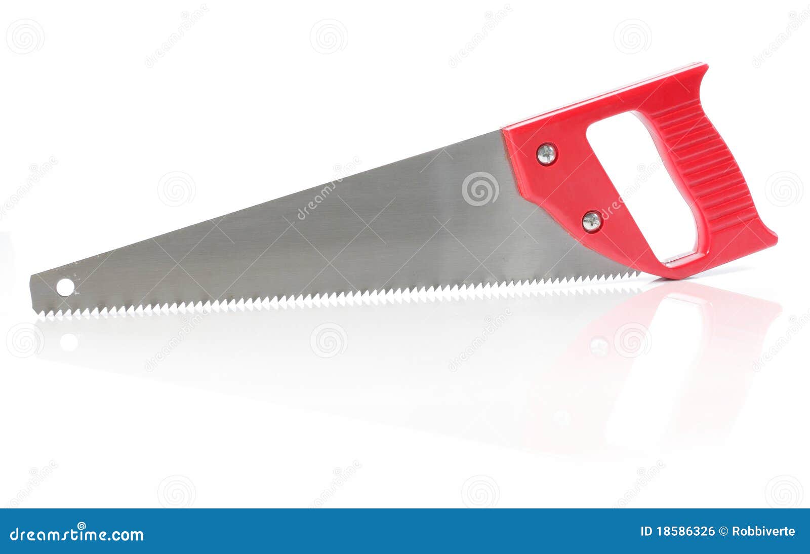 Hand saw stock photo. Image of cutting, isolated, build - 18586326