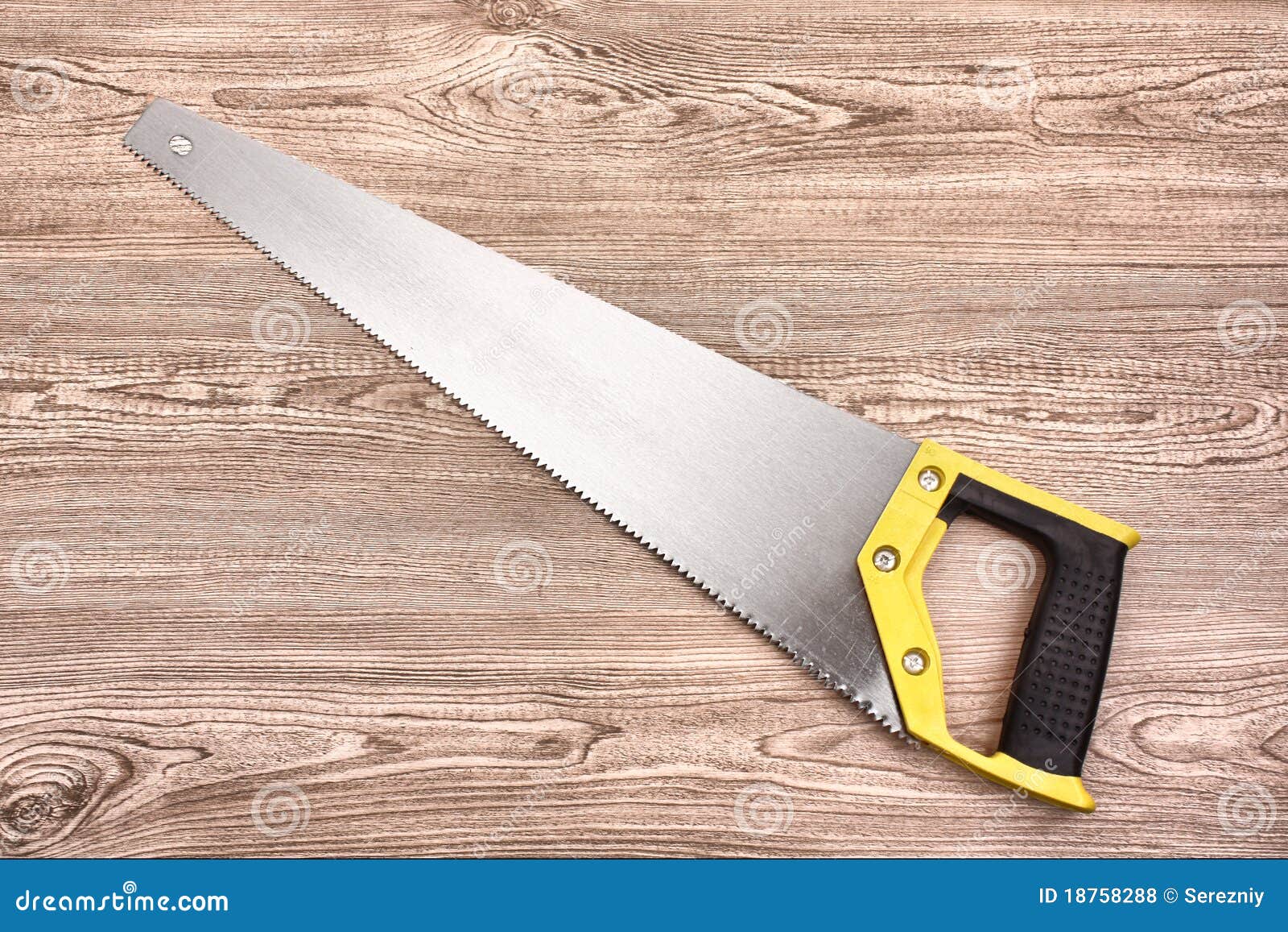 Hand saw stock photo. Image of craft, improvement, sawing - 18758288