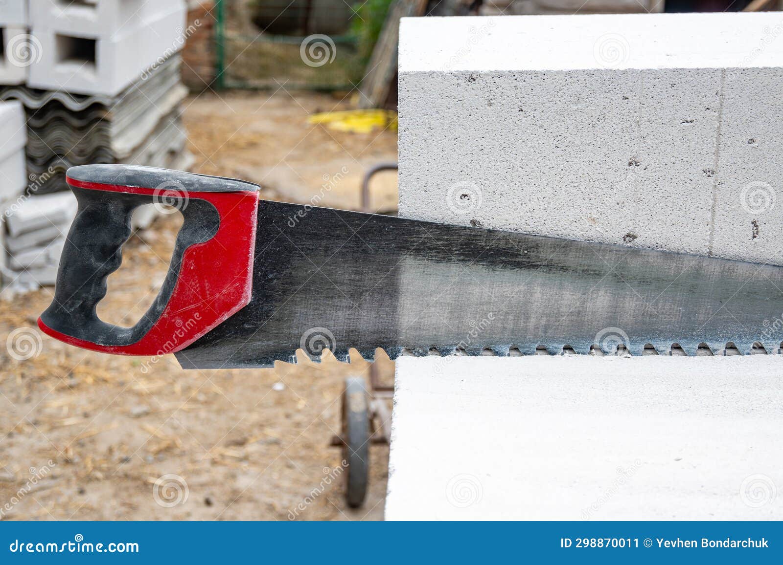 Hand Saw for Aerated Concrete Blocks. a Tool for Working with Aerated ...
