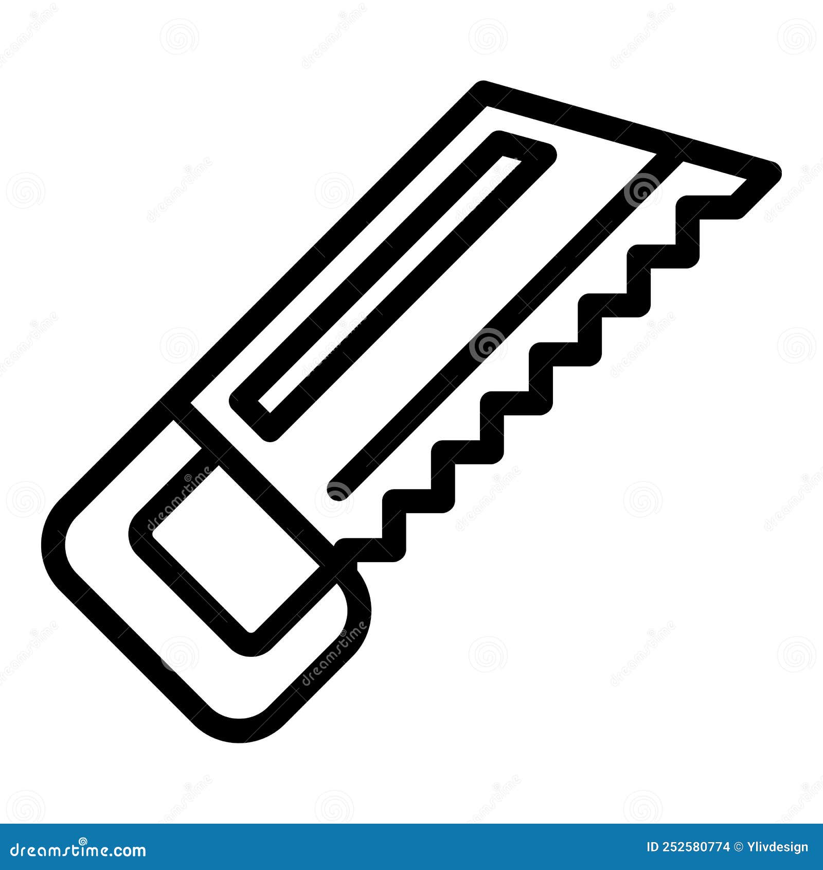 Hand Saw Icon Outline Vector. Home Repair Stock Vector - Illustration ...