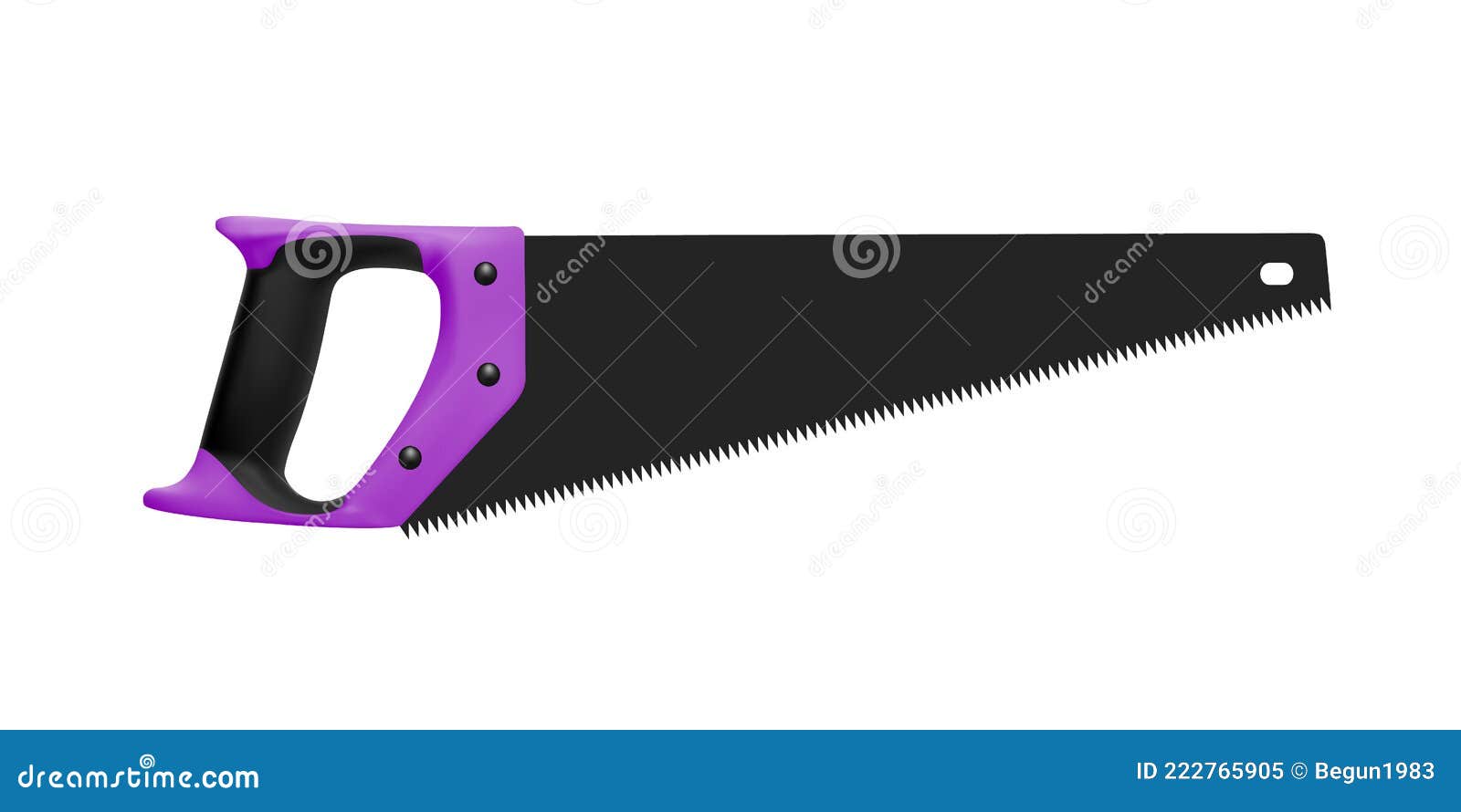 Hand Hacksaw Isolated Cartoon Vector Illustration In Flat Style ...