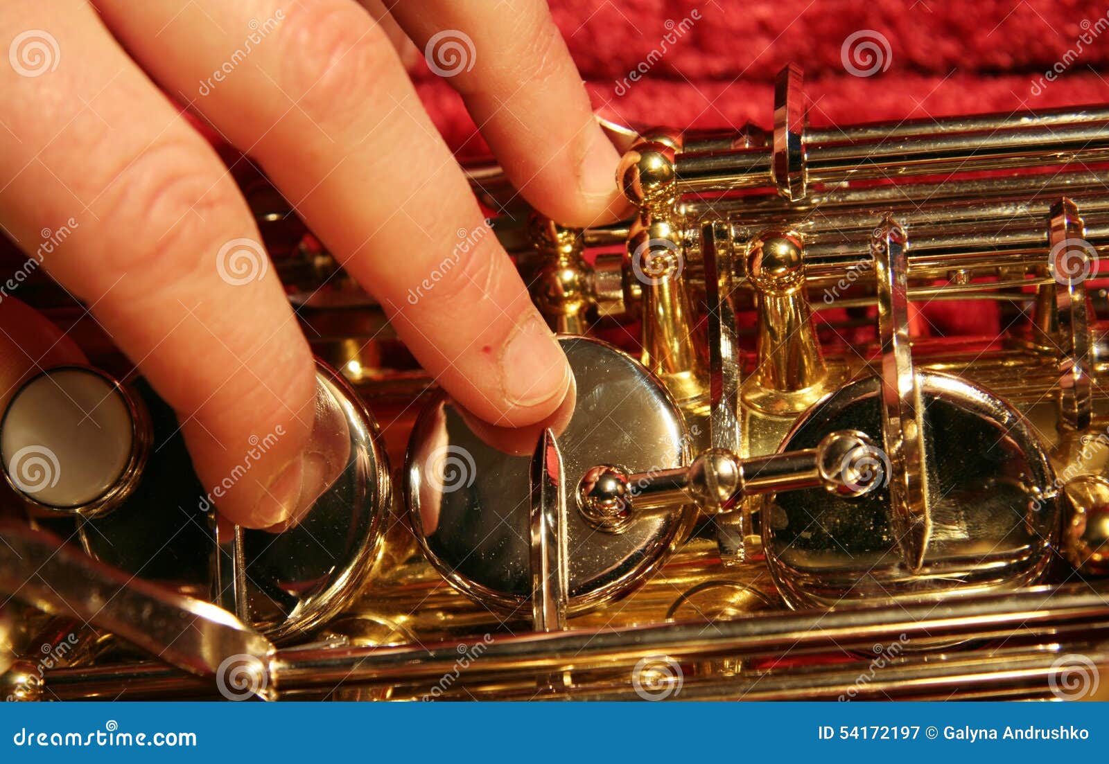 Hand on saxophone stock image. Image of musical, style - 54172197