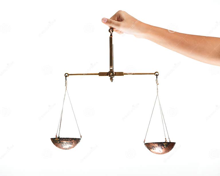Hand with scales stock image. Image of legal, holding - 20285573