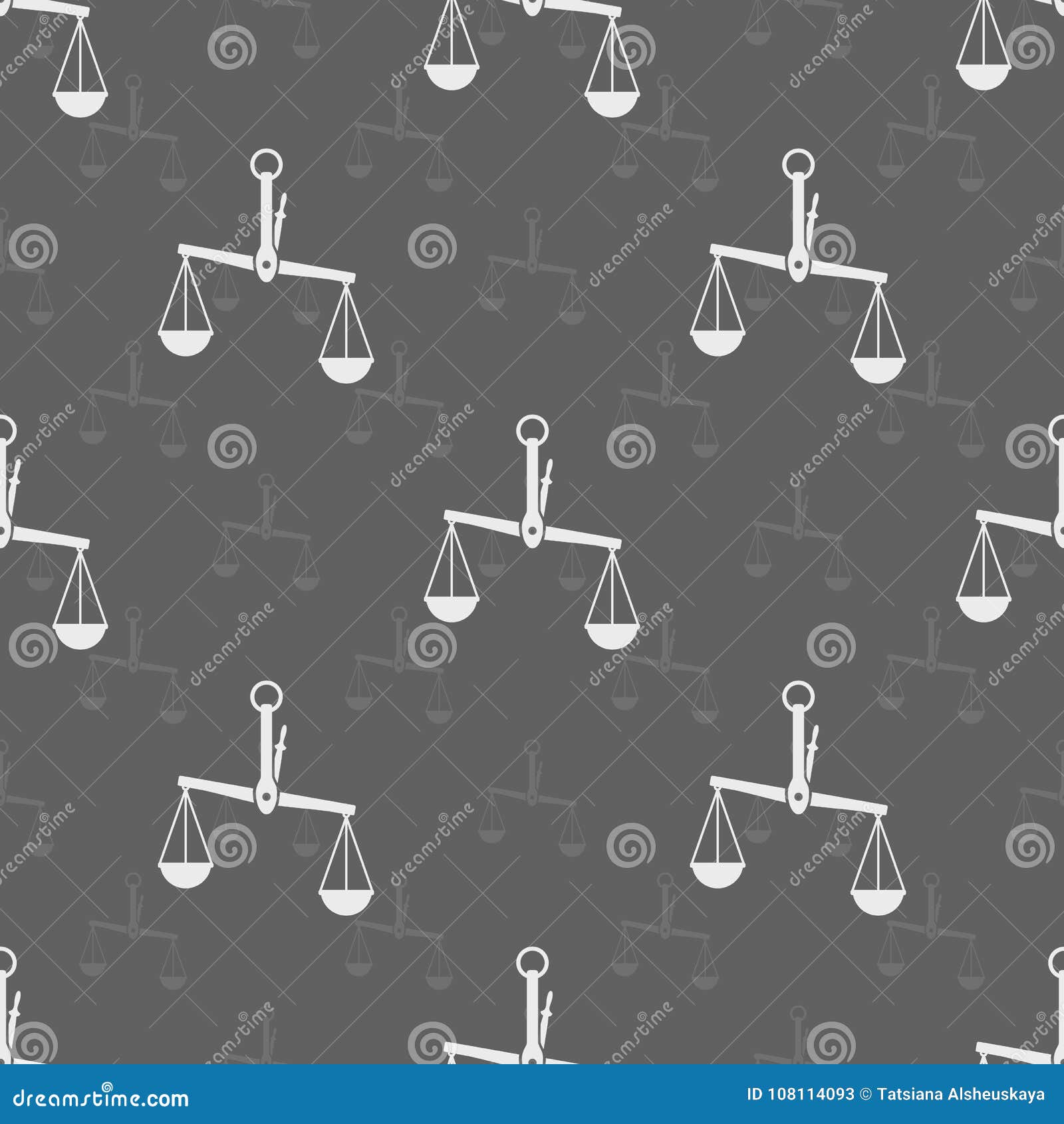 Hand Scales. Weighing, Balance. Seamless Pattern. Stock Vector ...