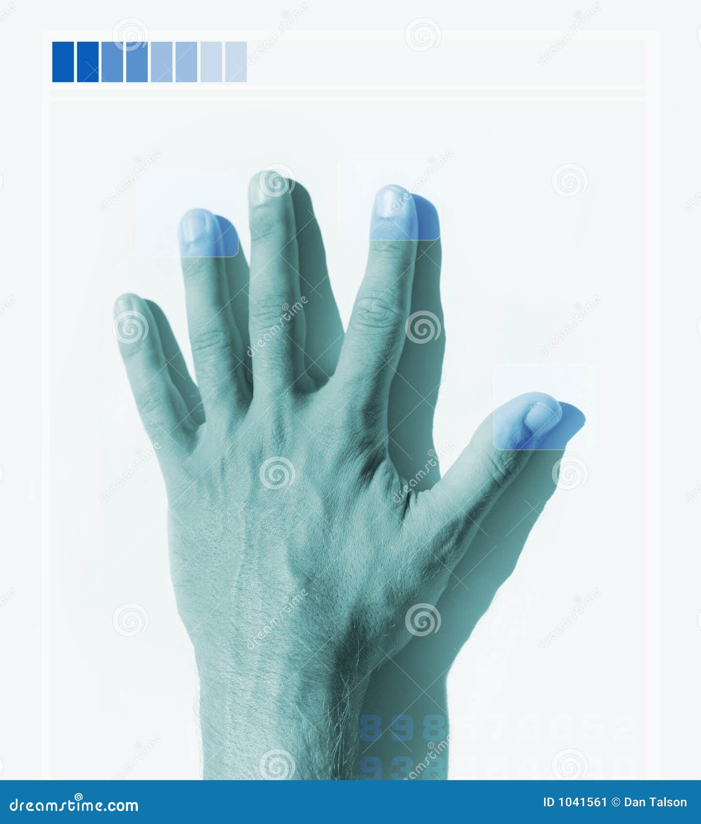 Hand scan stock image. Image of online, print, enter, finger - 1041561