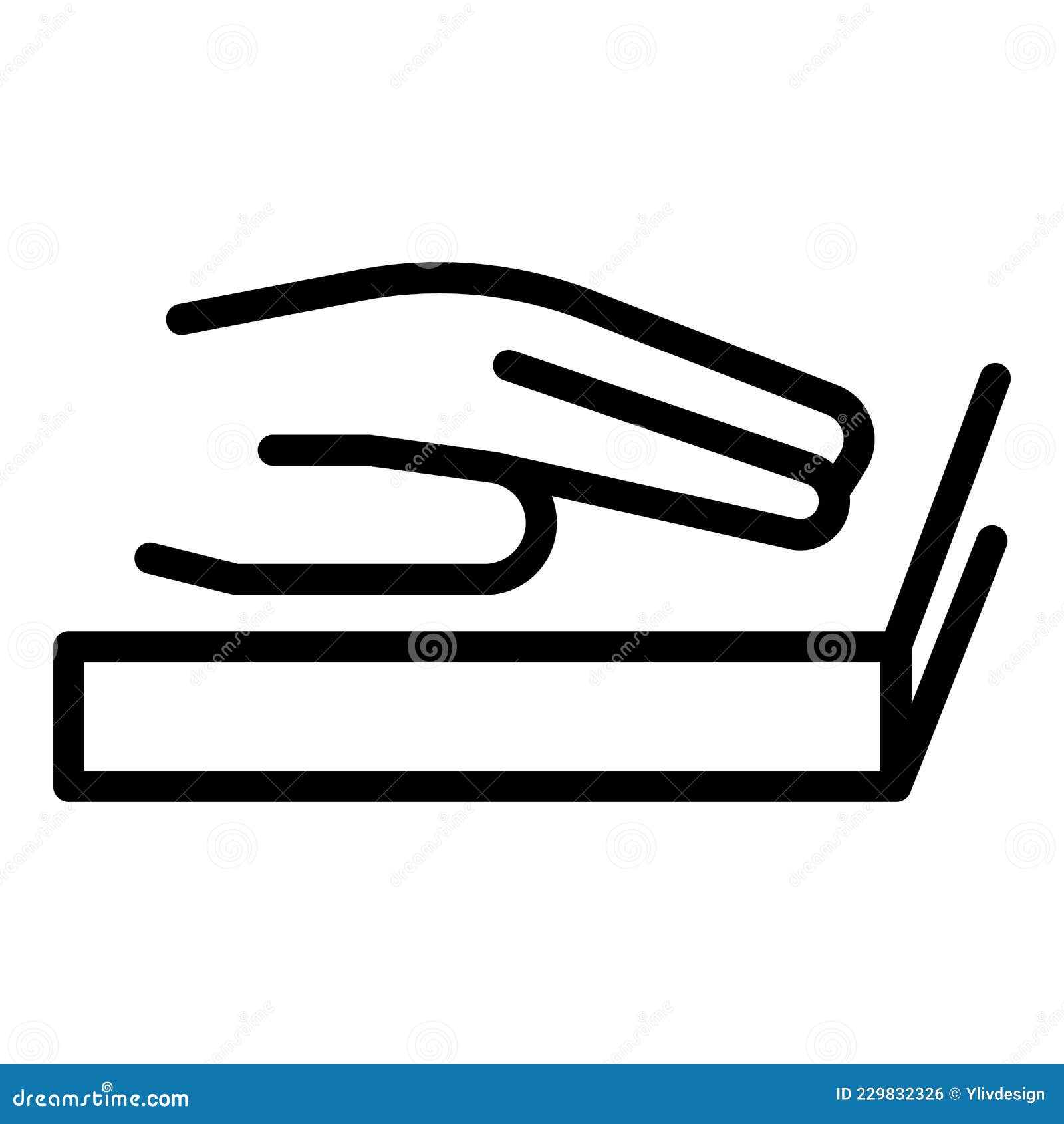 Hand Scanner Icon Outline Vector. Scan Reader Stock Vector ...