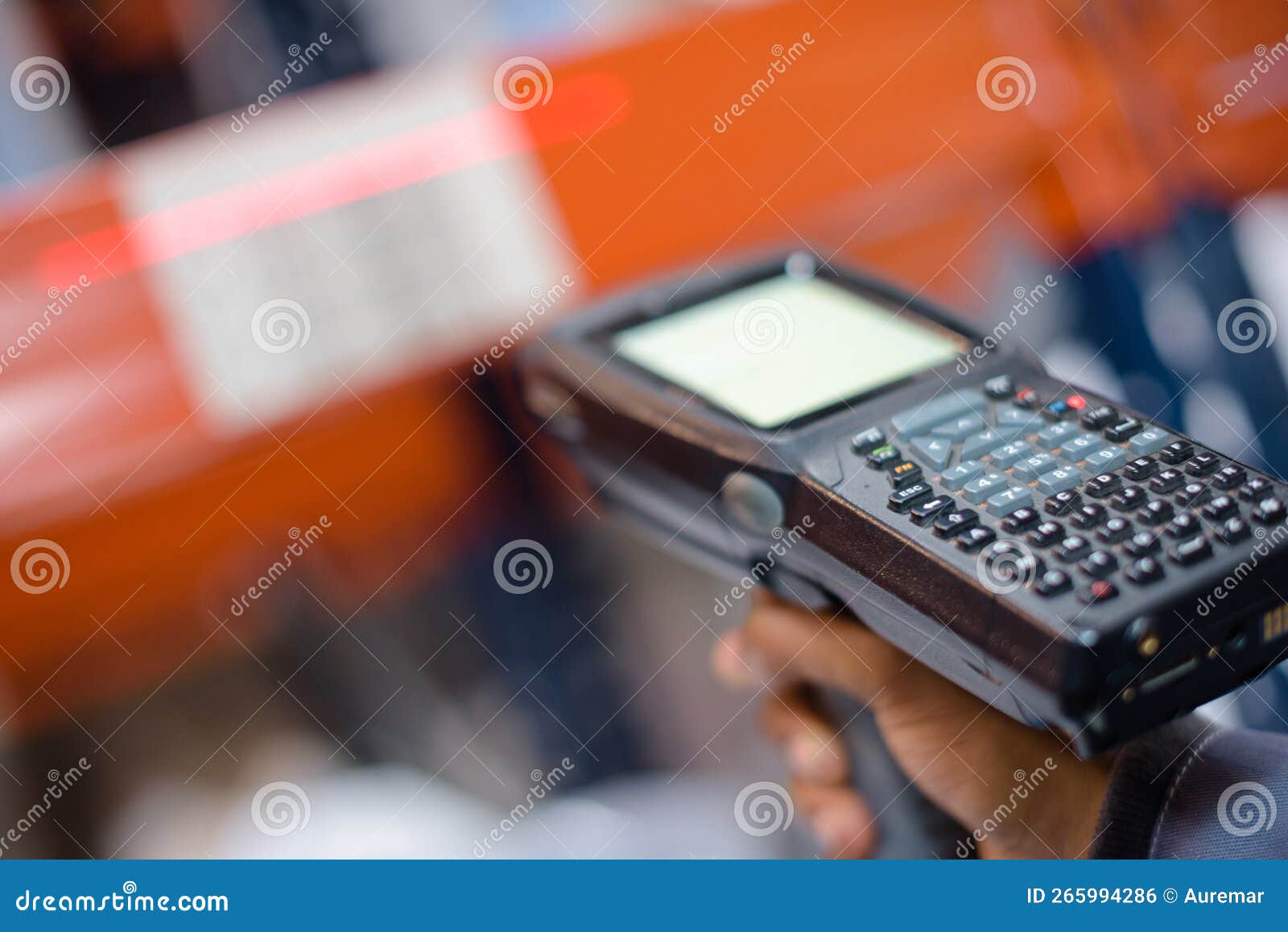 Hand scanning tag stock photo. Image of recognition - 265994286