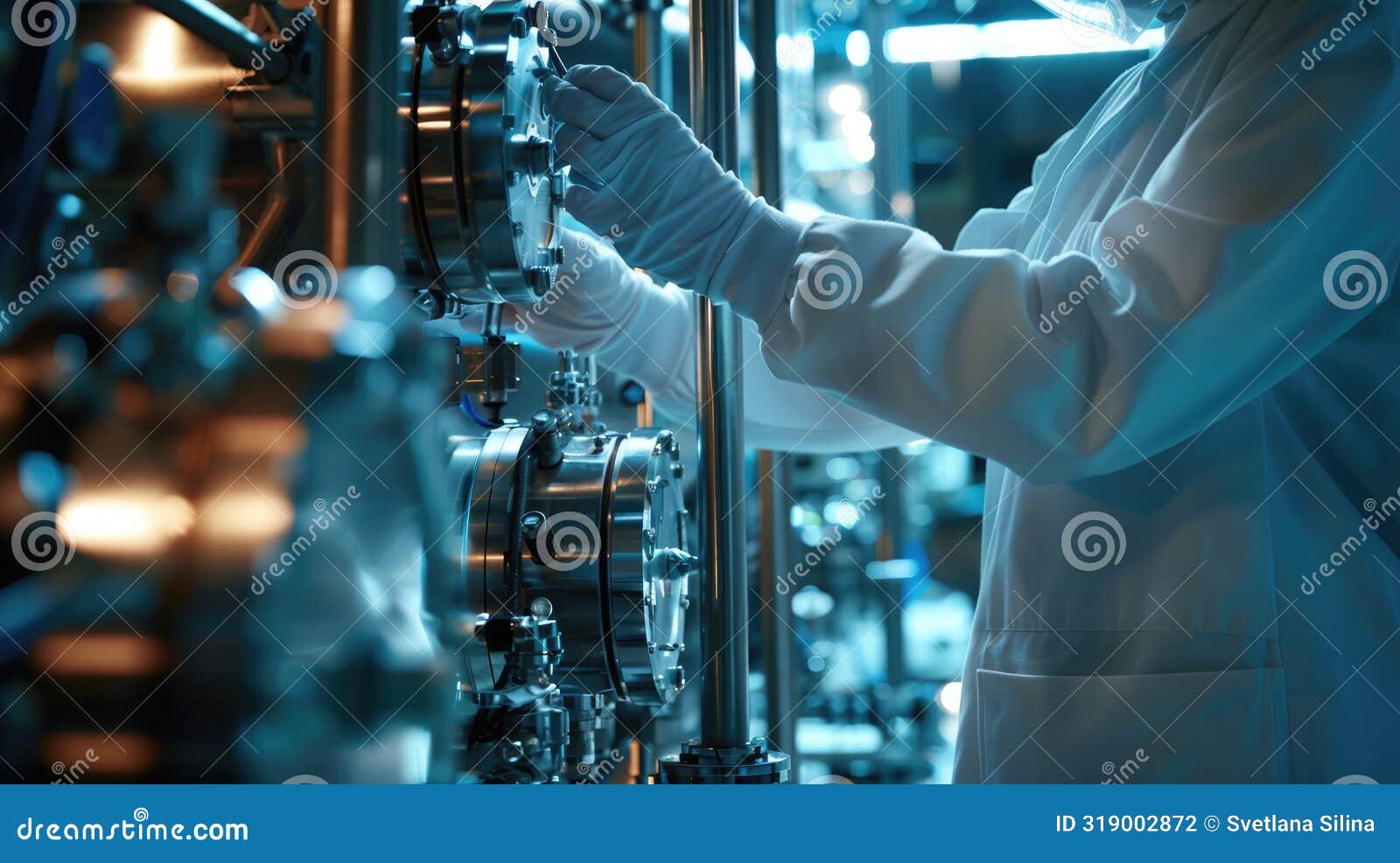 Hand of a Scientist Fine-tuning a Carbon Capture Device, Highlighting ...